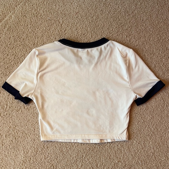 SHEIN | Tops | Letter Graphic Contrast Trim Tee | Poshmark